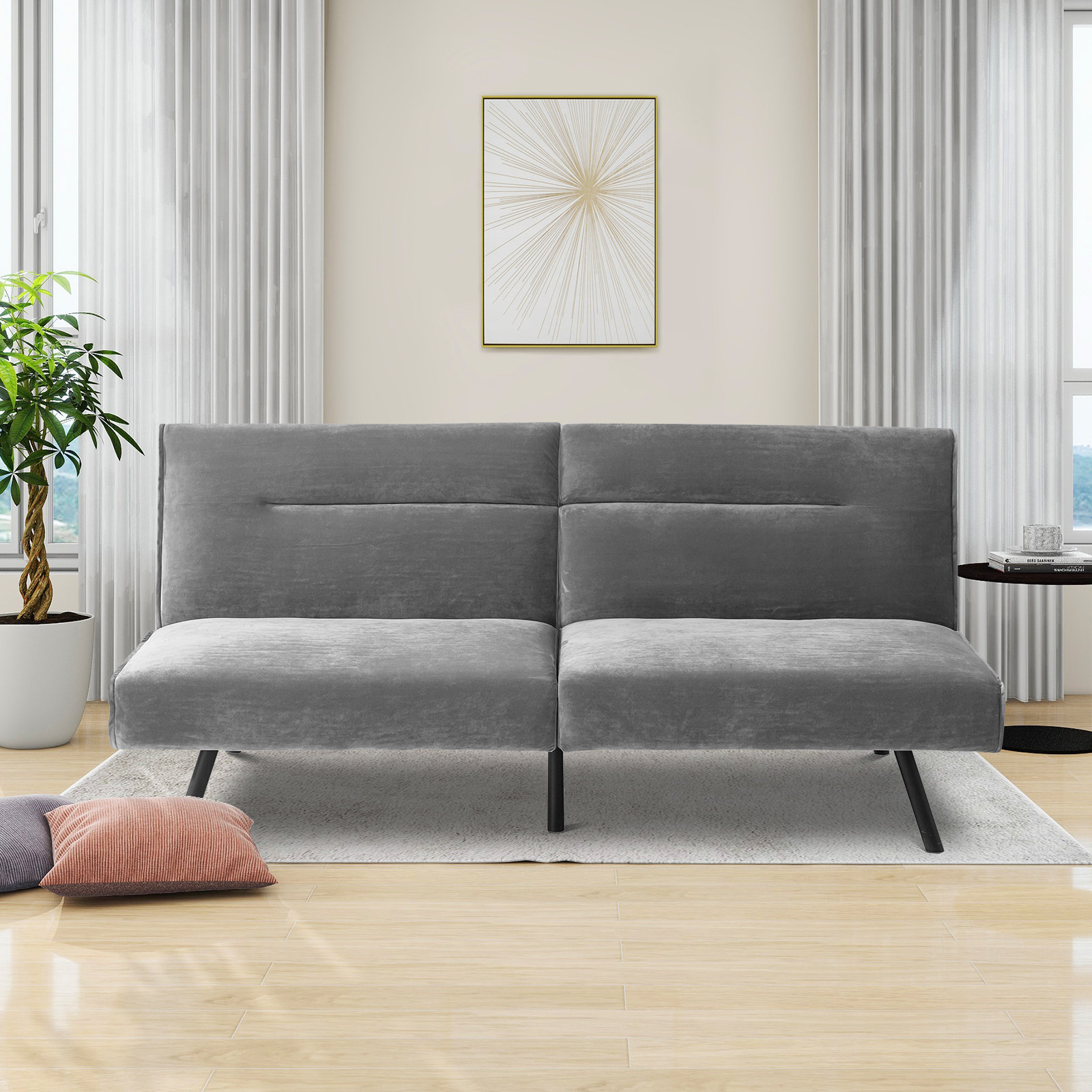 Mercer41 Agim 70.5'' Convertible Futon Sofa Bed - Wayfair Canada