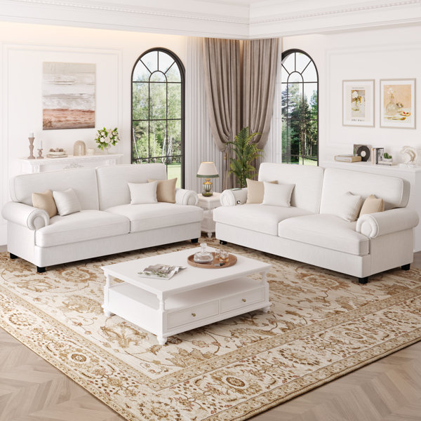 White Living Room Sets You'll Love | Wayfair