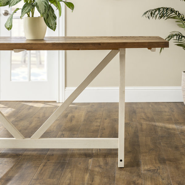 Sand & Stable Emmett Solid Wood Dining Table & Reviews | Wayfair