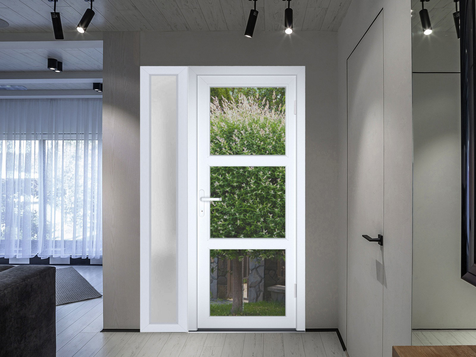 VDomDoors Front Exterior Prehung Fibreglass Door Clear Glass See ...