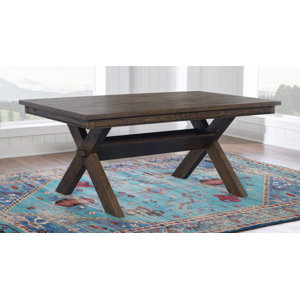 Country / Farmhouse Trestle Kitchen & Dining Tables You'll Love | Wayfair