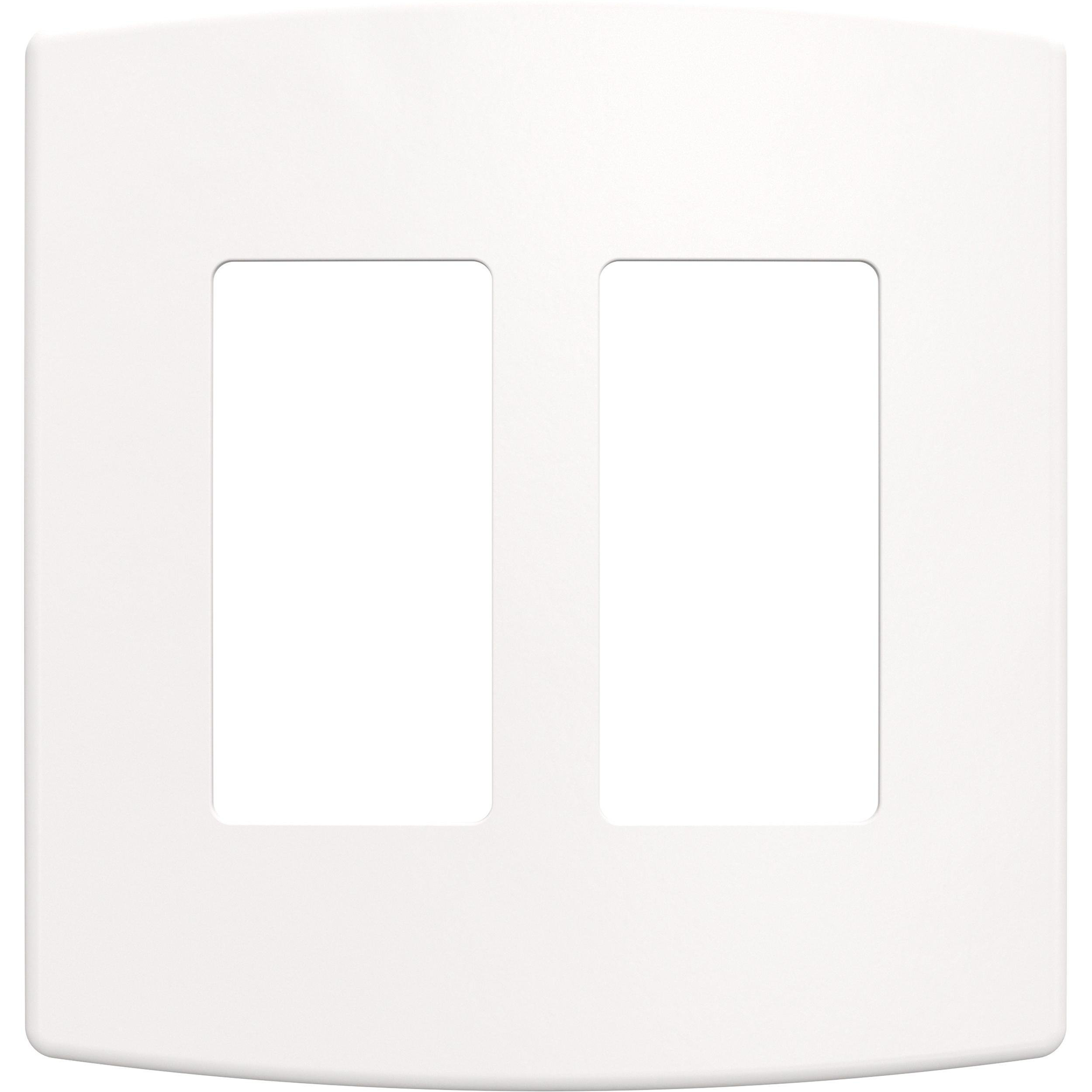 Franklin Brass Soft Modern 2-Gang Concealed Mount Decorator/Rocker Wall ...