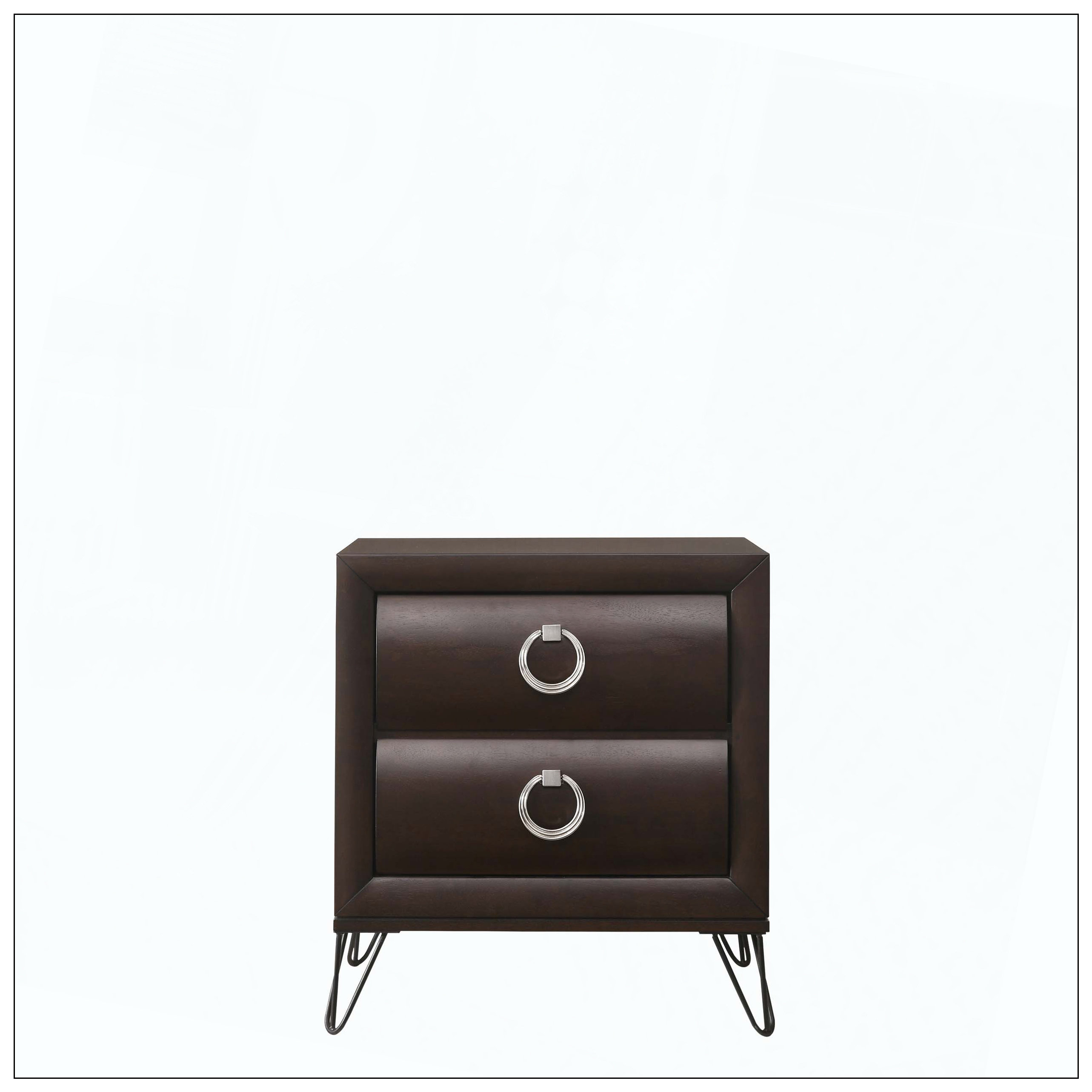 Red Barrel Studio Tablita Nightstand Dark Merlot Finish Bedroom ...
