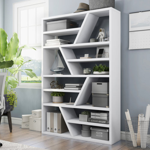 Mercury Row® Dailey Geometric Bookcase & Reviews | Wayfair