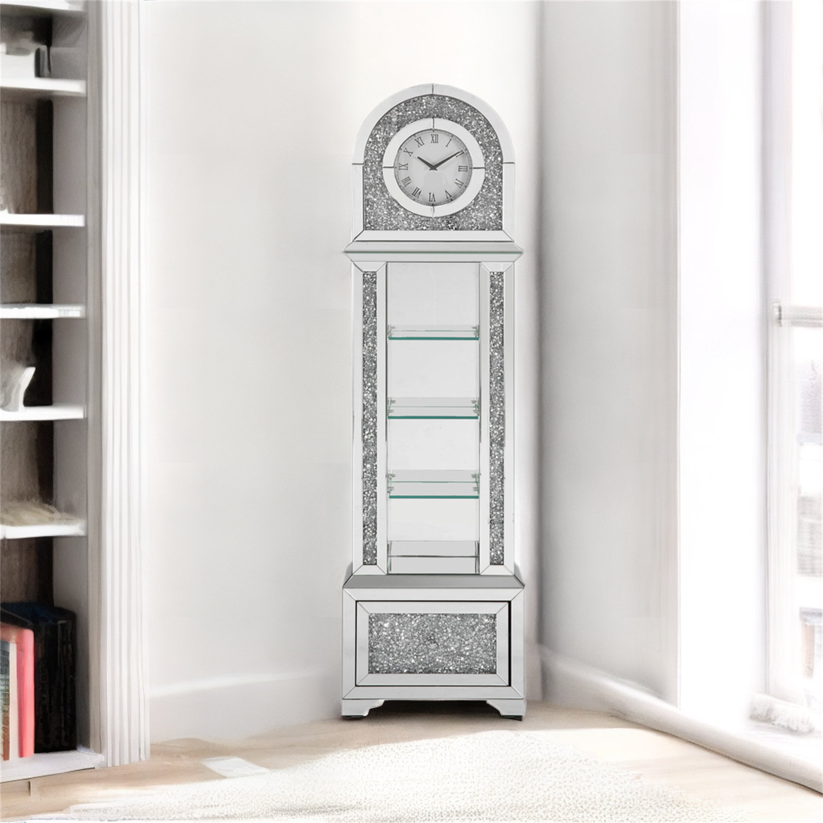 TONWIN 63'' H x 18'' W Wood Tower Display Case | Wayfair