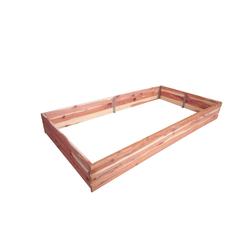 Gracie Oaks Kadian 3 ft x 6 ft Wood Raised Garden Bed | Wayfair