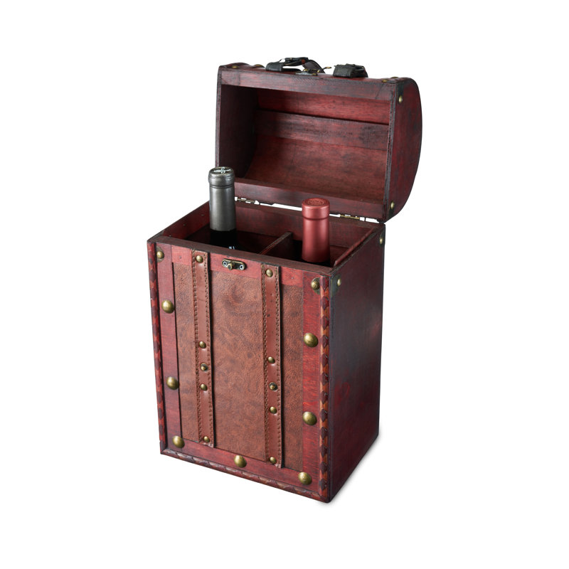 Twine Chateau 2 Bottle Antique Wine Box & Reviews | Wayfair
