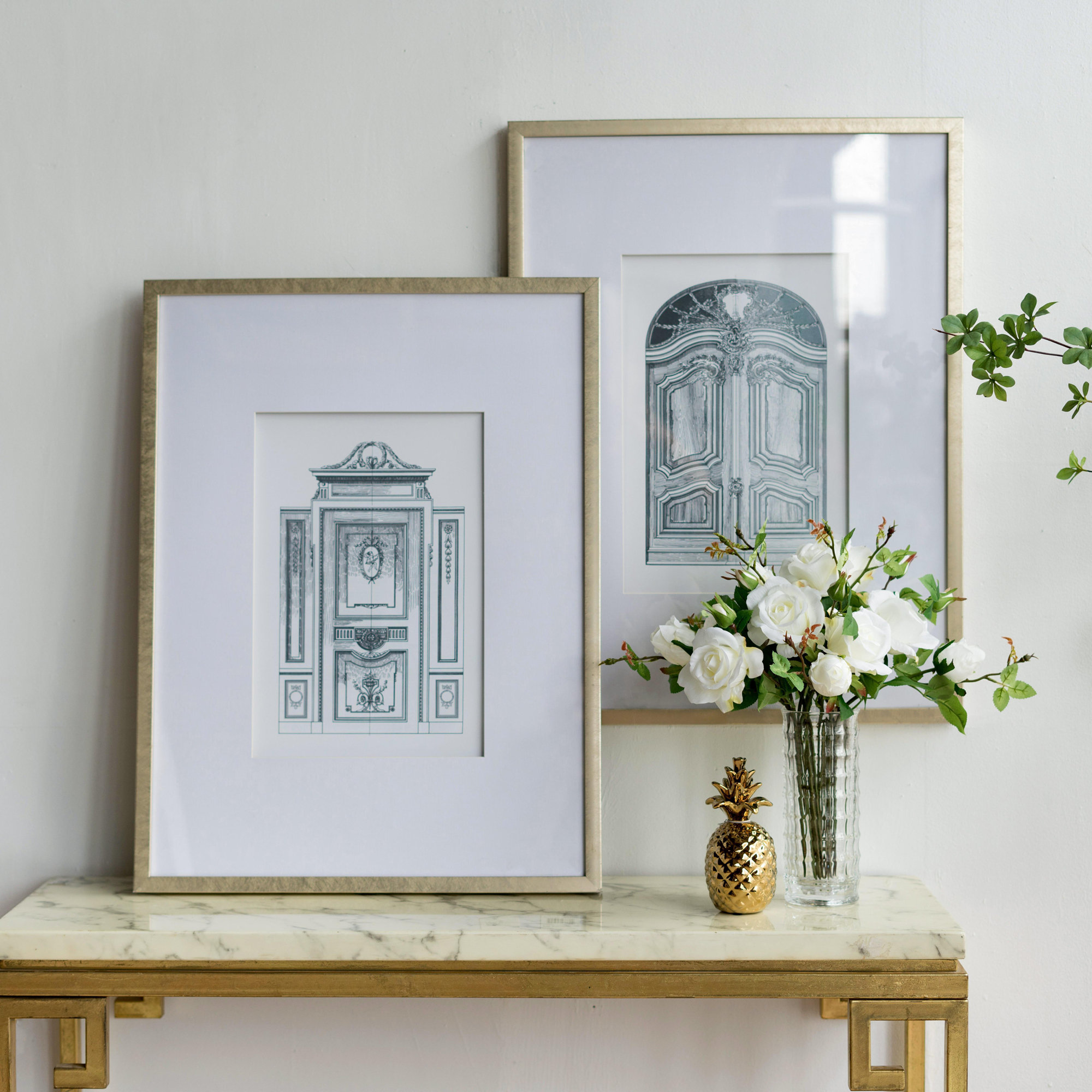 Astoria Grand Set of 2 Fake Pencil Architectual Wall Art, Wall Decor ...