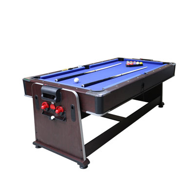 RACK Pool Tables RACK Triad 7-Foot 3-in-1 Multi Game Swivel Billiard ...