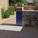 Merola Tile Osaka 6" x 6" Porcelain Mosaic Wall & Floor Tile in Blue ...