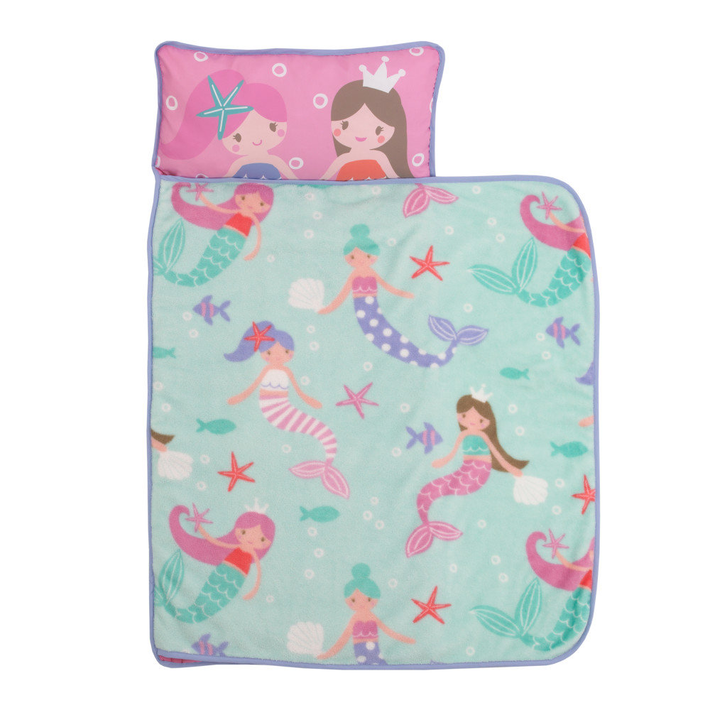Zoomie Kids Weatherby Mermaid Toddler 1" Thick Folding Nap Mat ...