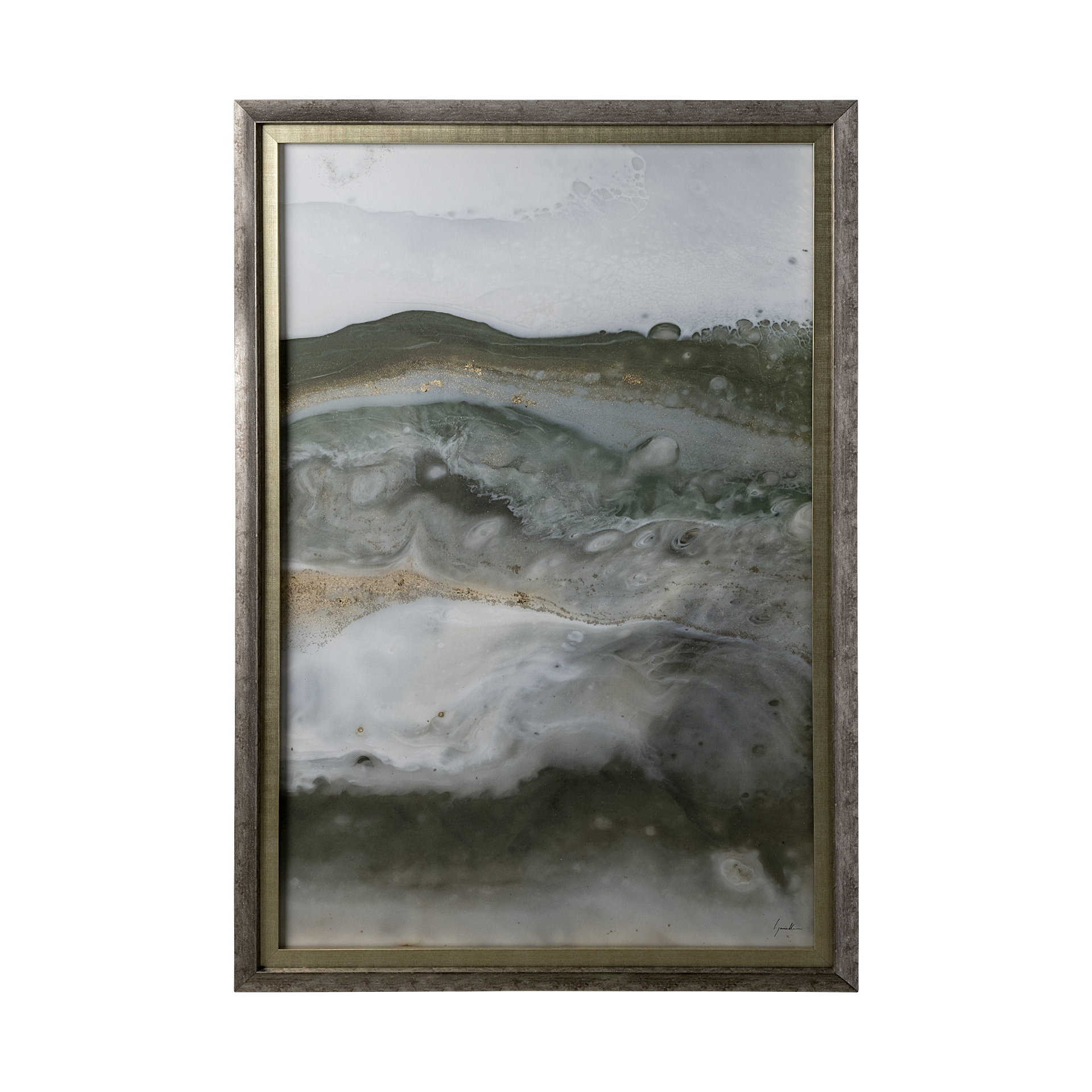 Wrought Studio™ Equatorial Drift II Hand Embelished Textured Framed Art ...