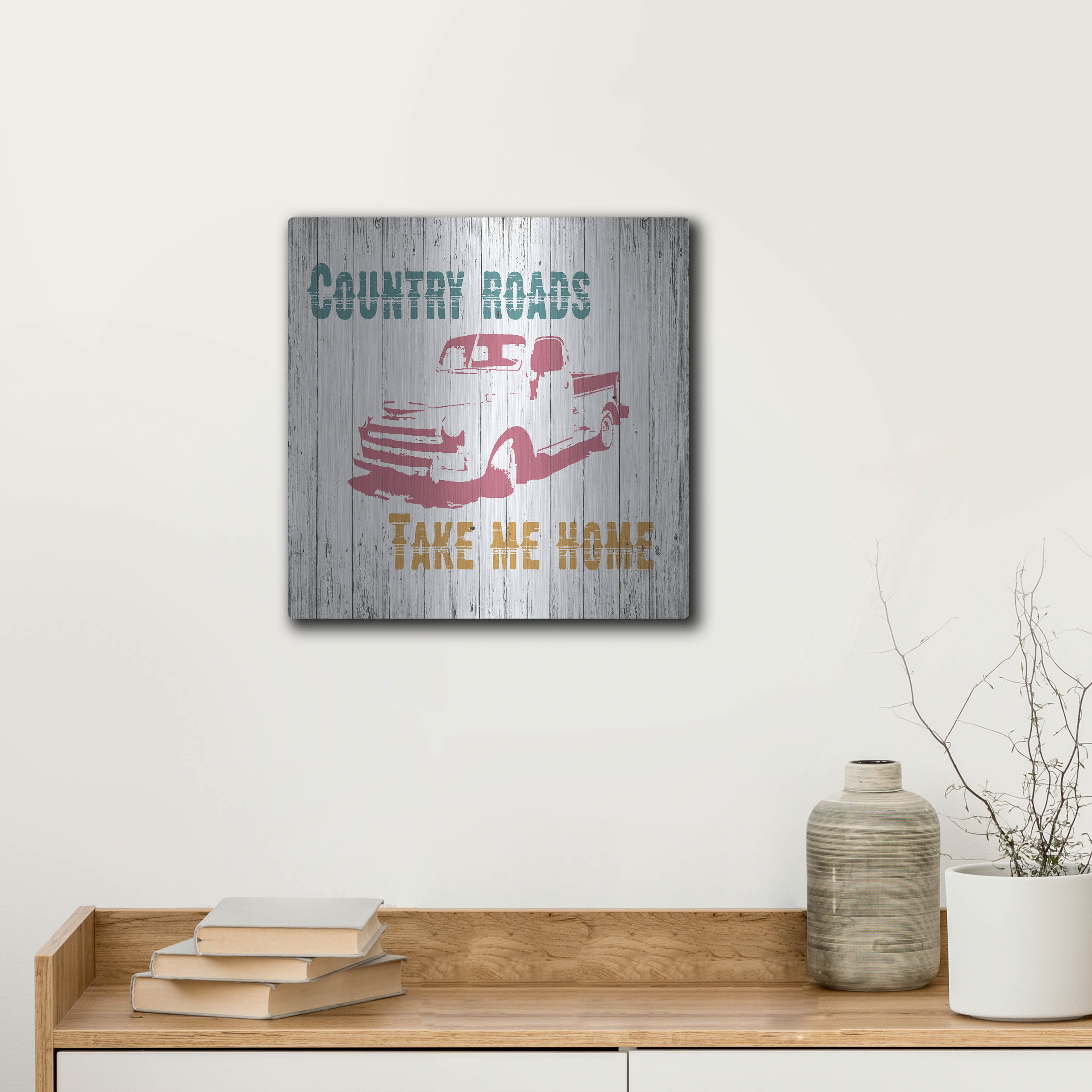 Trinx 'Country Roads' by Alicia Soave, Metal Wall Art | Wayfair