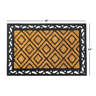 Lark Manor™ Altarik Diamond Rubber Coir 36 in. x 24 in. Non-Slip ...
