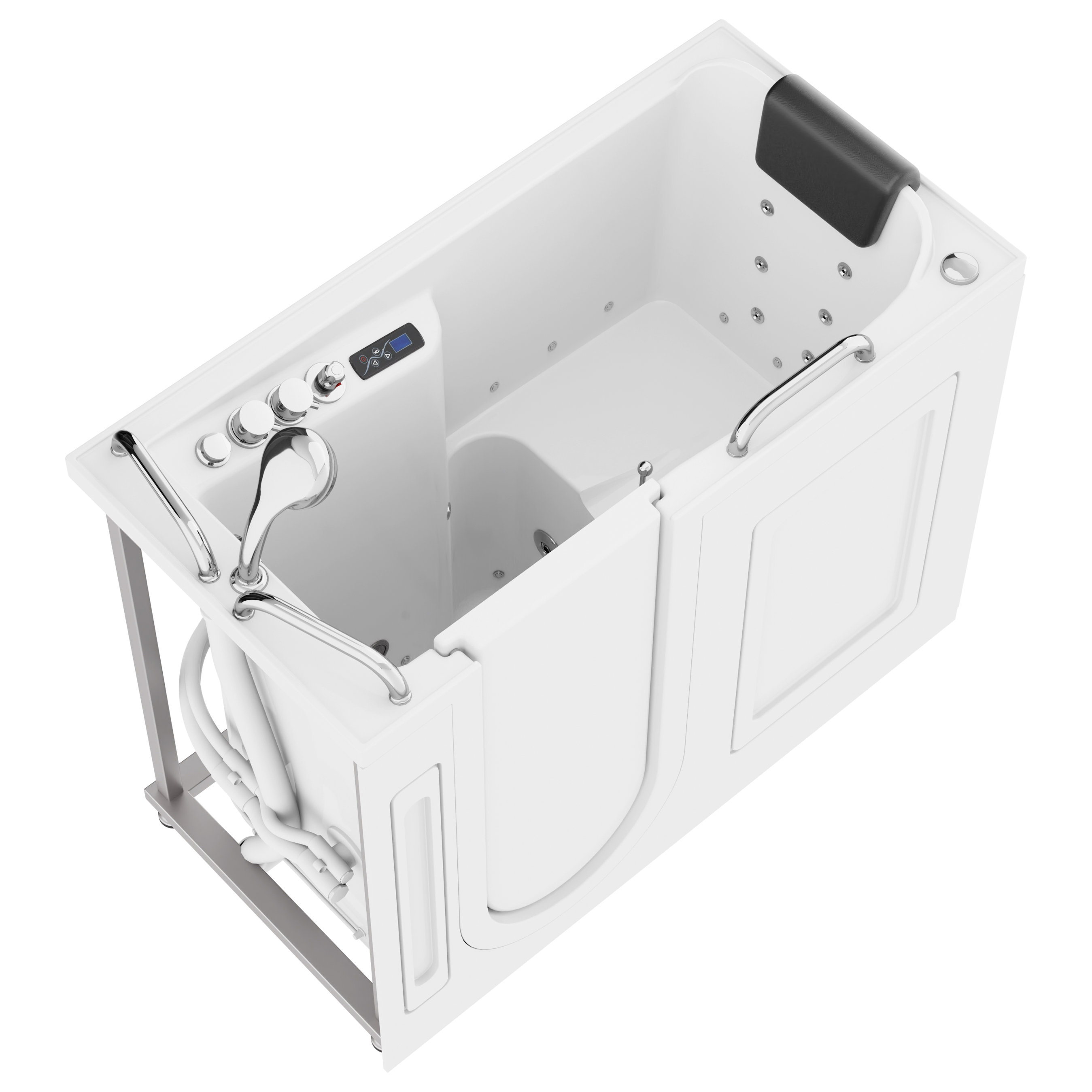 Therapeutic Tubs MediSpa 53" x 27" Walk in Acrylic Bathtub with Faucet ...