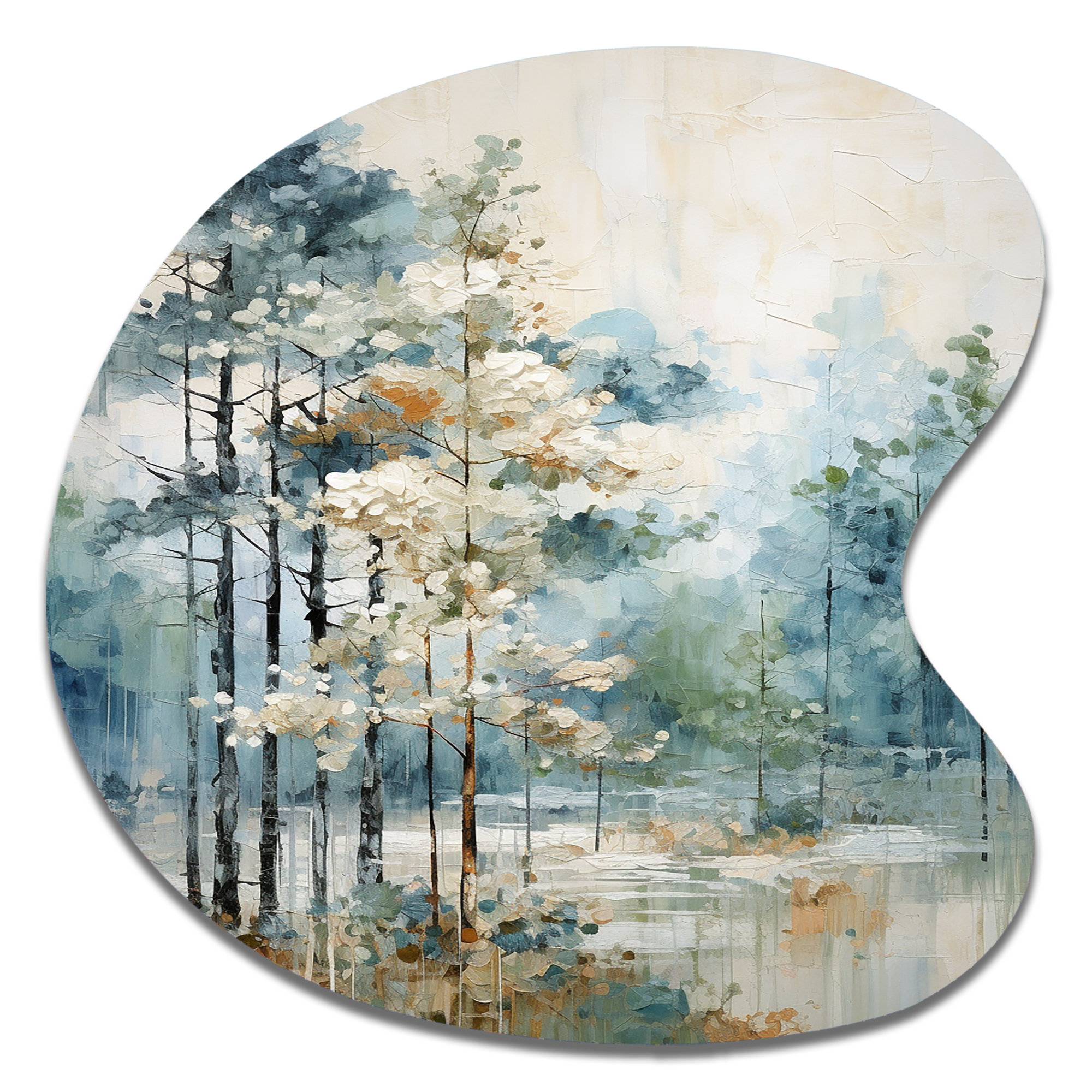 Design Art Pine Tree Enchanted Forest II - Tree Pine Drop Shape ...