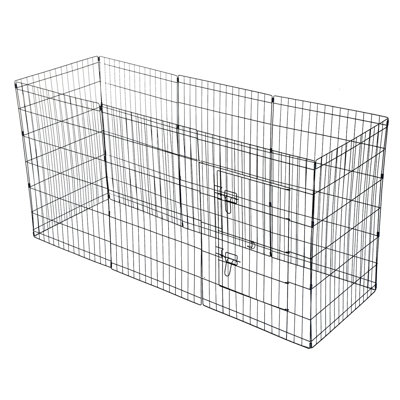 Archie & Oscar Chalk 61cm 8 Panel Indoor/Outdoor Metal Pet Pen ...