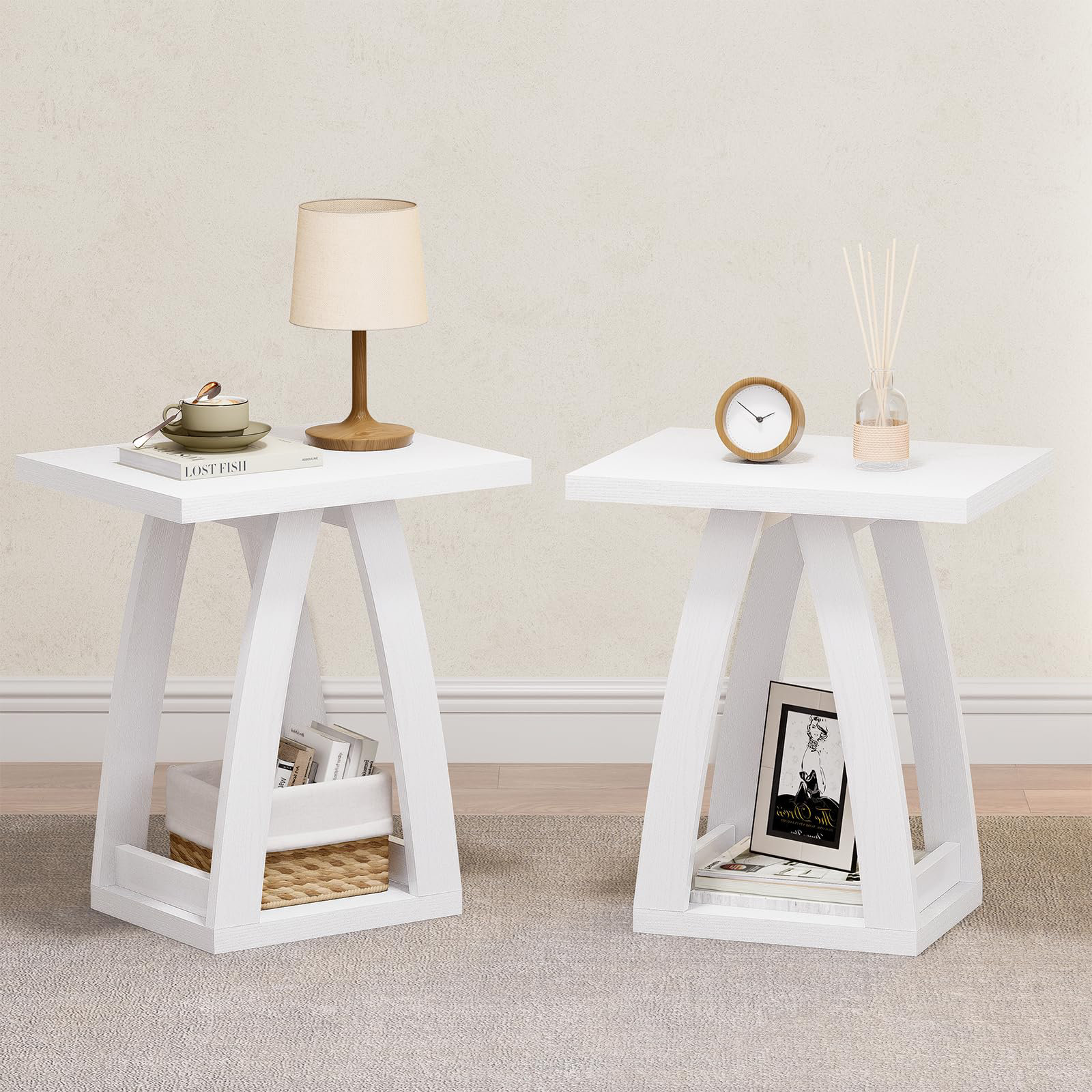 Lark Manor™ End Tables Living Room, Side Table Beside Sofa, Imogean For ...