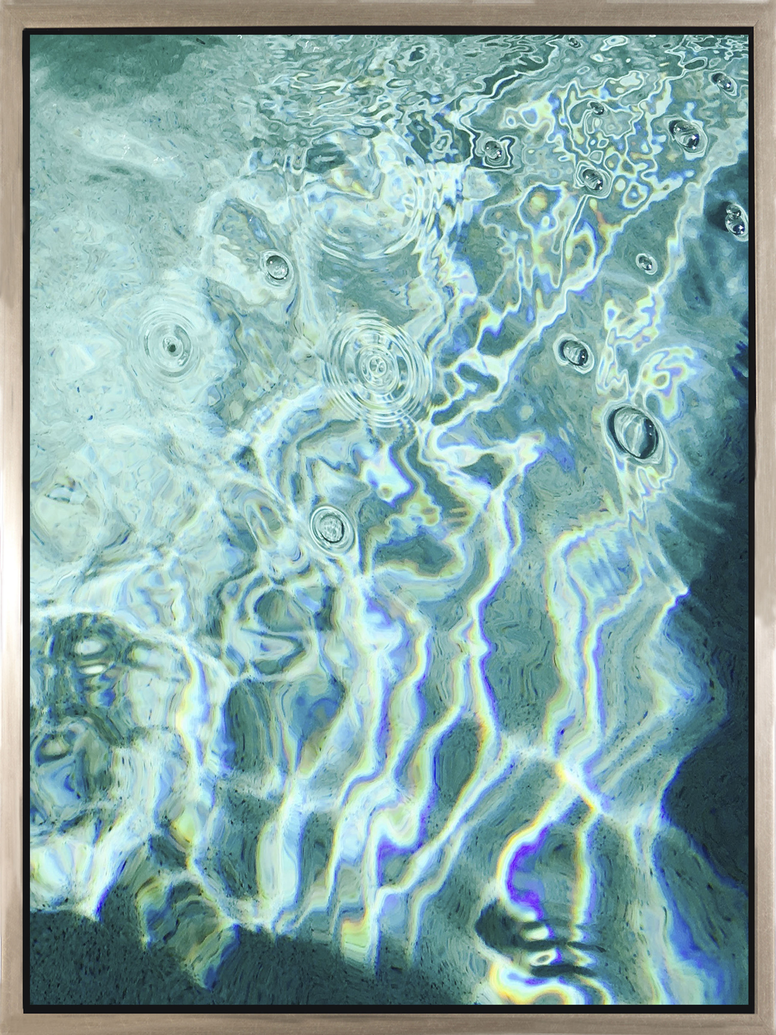 CHC Art, Inc. Ripples II - Floater Frame Graphic Art on Canvas ...