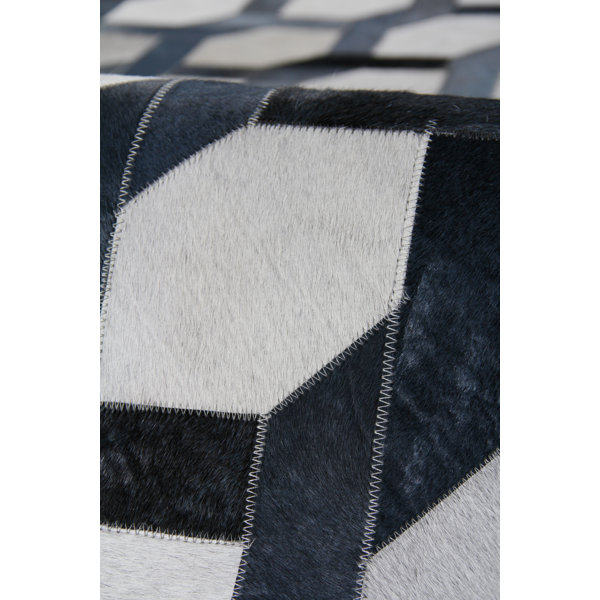 Exquisite Rugs Natural Hide Cowhide Geometric Area Rug & Reviews | Perigold