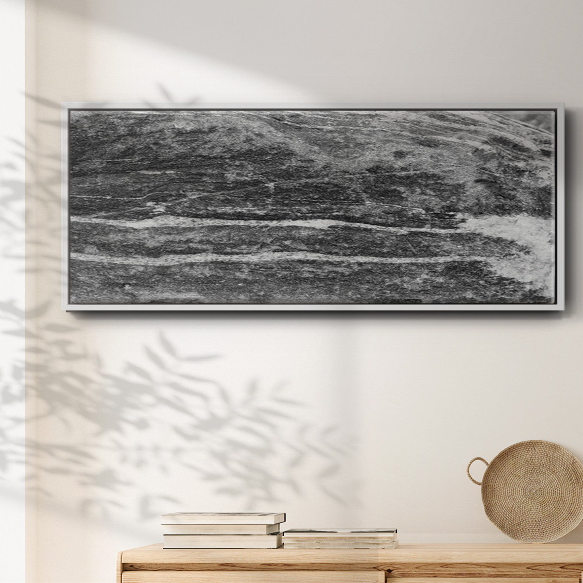 17 Stories Found Textures X Premium Framed Canvas- Ready To Hang | Wayfair