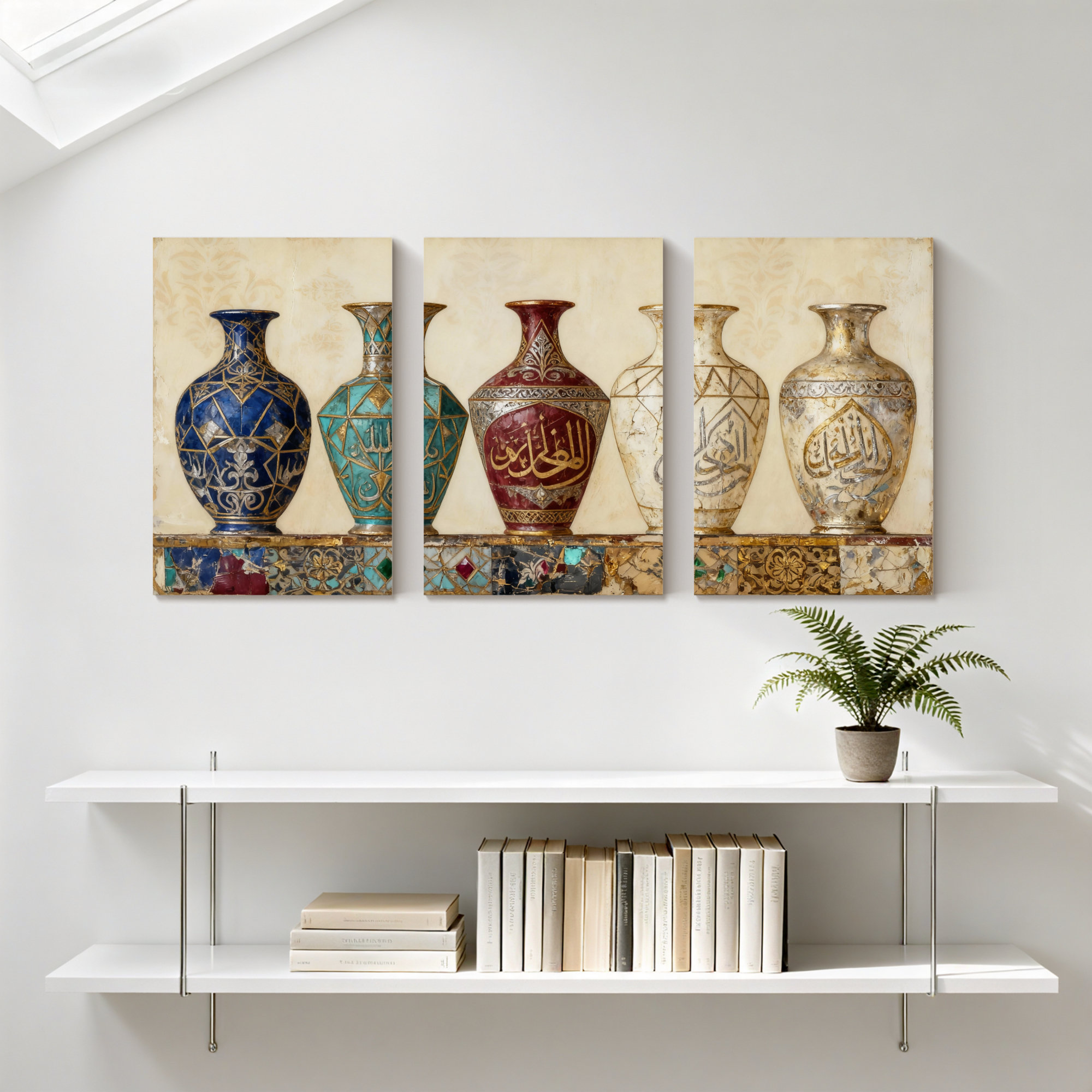 Astoria Grand pottery vase Arabic Vases With Islamic Calligraphy ...
