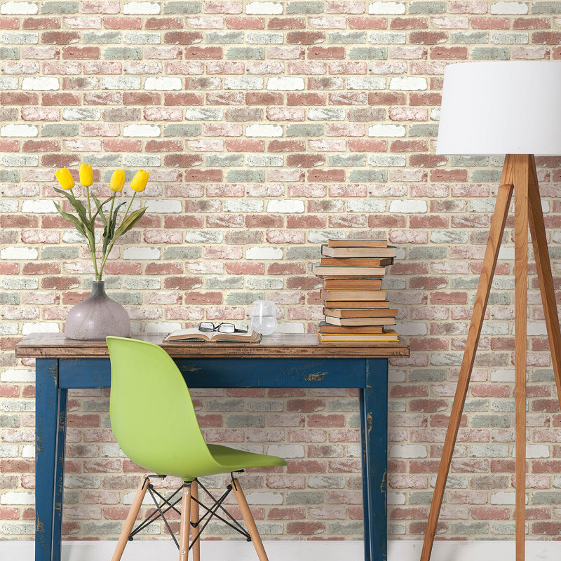 Room Mates Reclaimed Brick Peel and Stick Wallpaper & Reviews | Wayfair