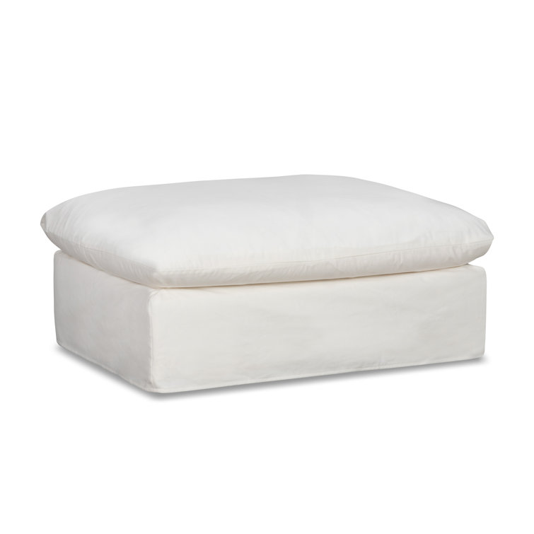 VLR Luna Slipcovered Ottoman And A Half | Wayfair