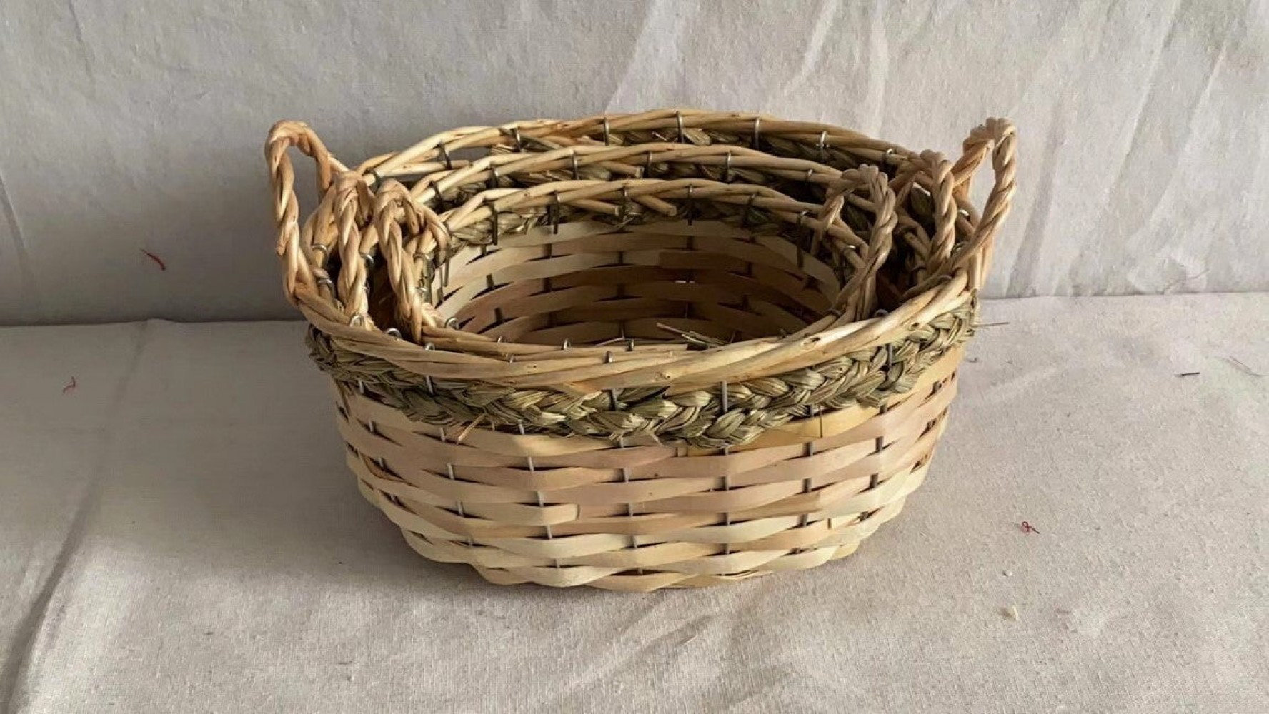 Bay Isle Home™ Set Of 3 Oval Handled Baskets - Wayfair Canada
