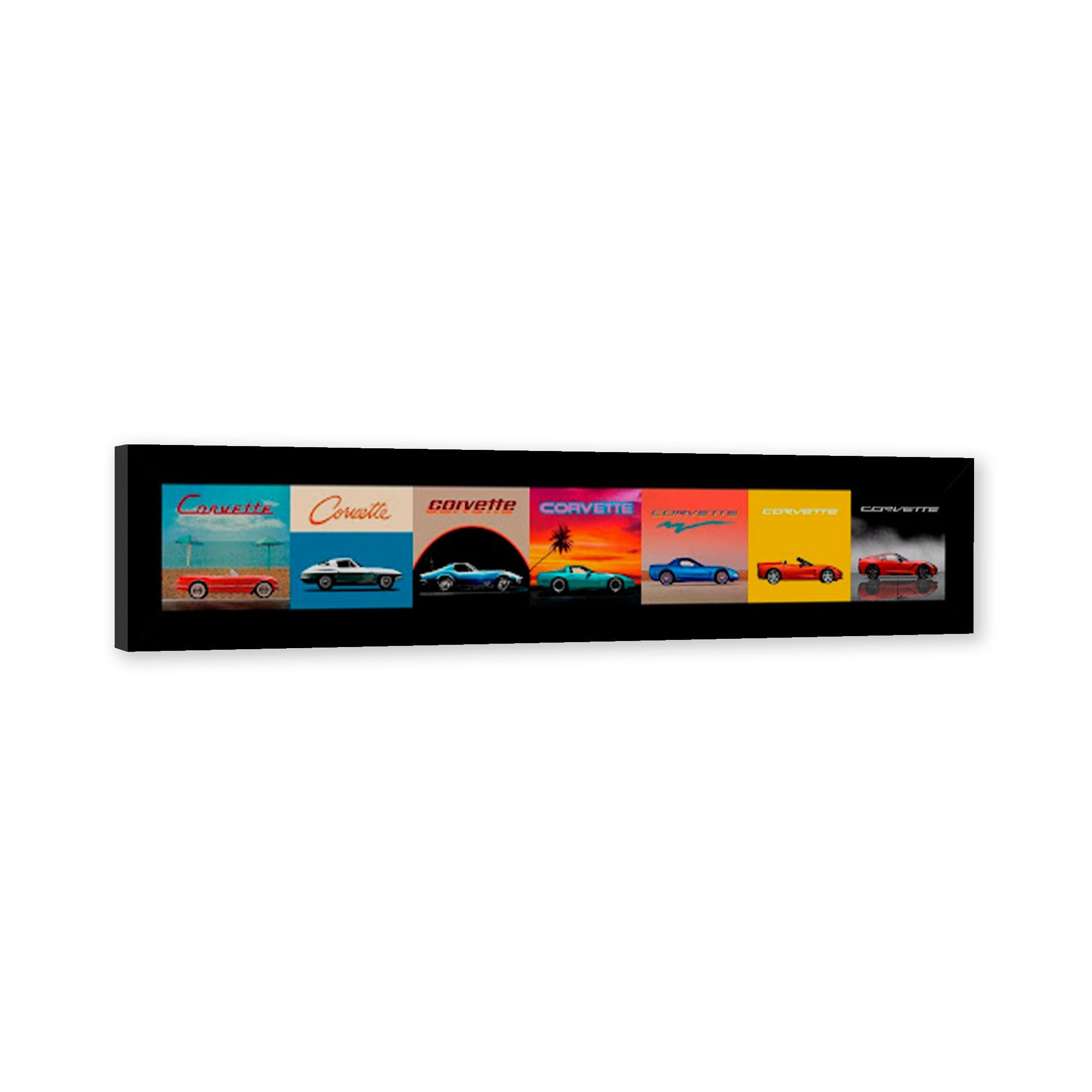 Second Story Collection Corvette Decades - Single Picture Frame Print ...