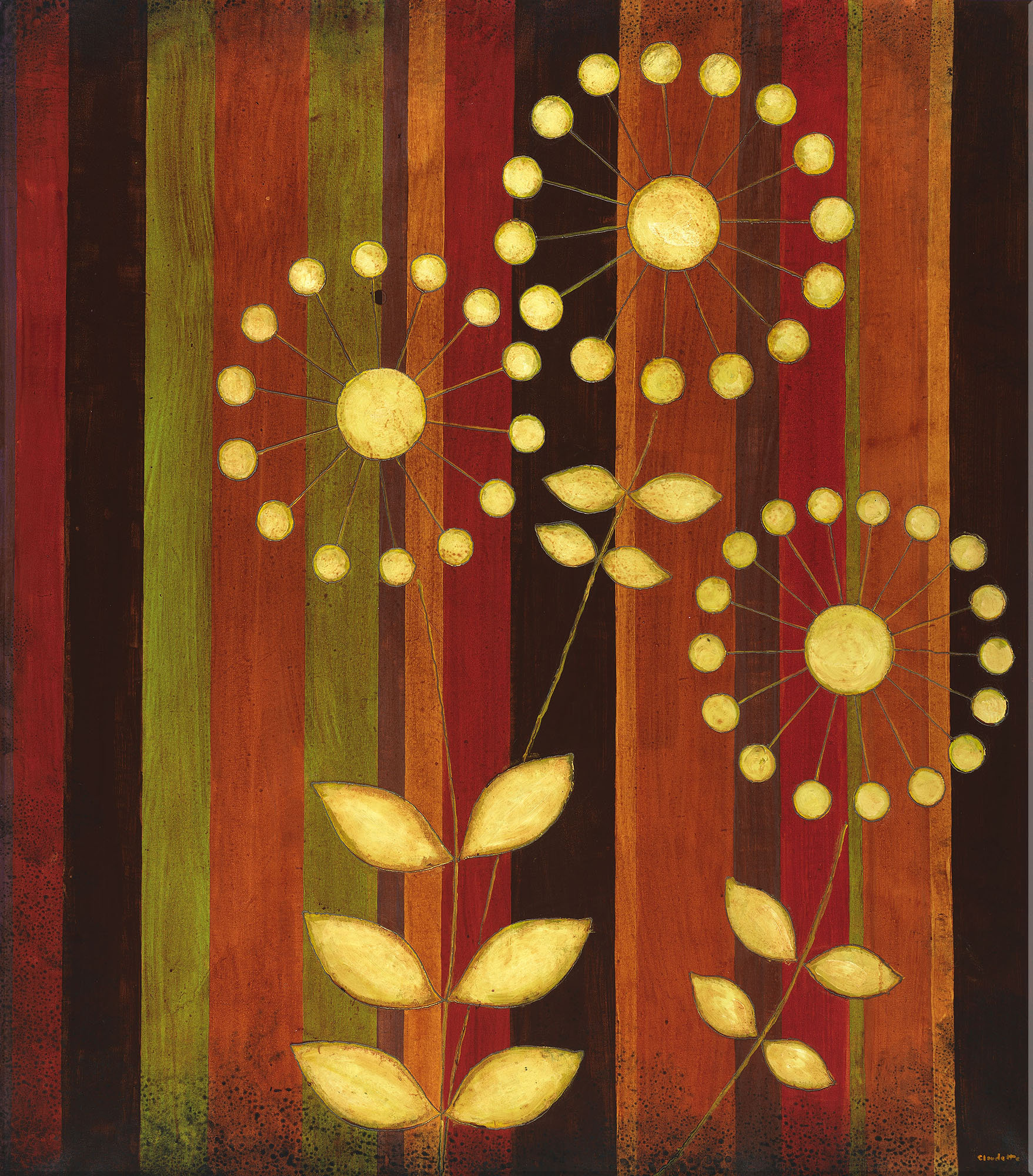 RFA Decor Flower Power by Claudette - Wrapped Canvas Painting | Wayfair