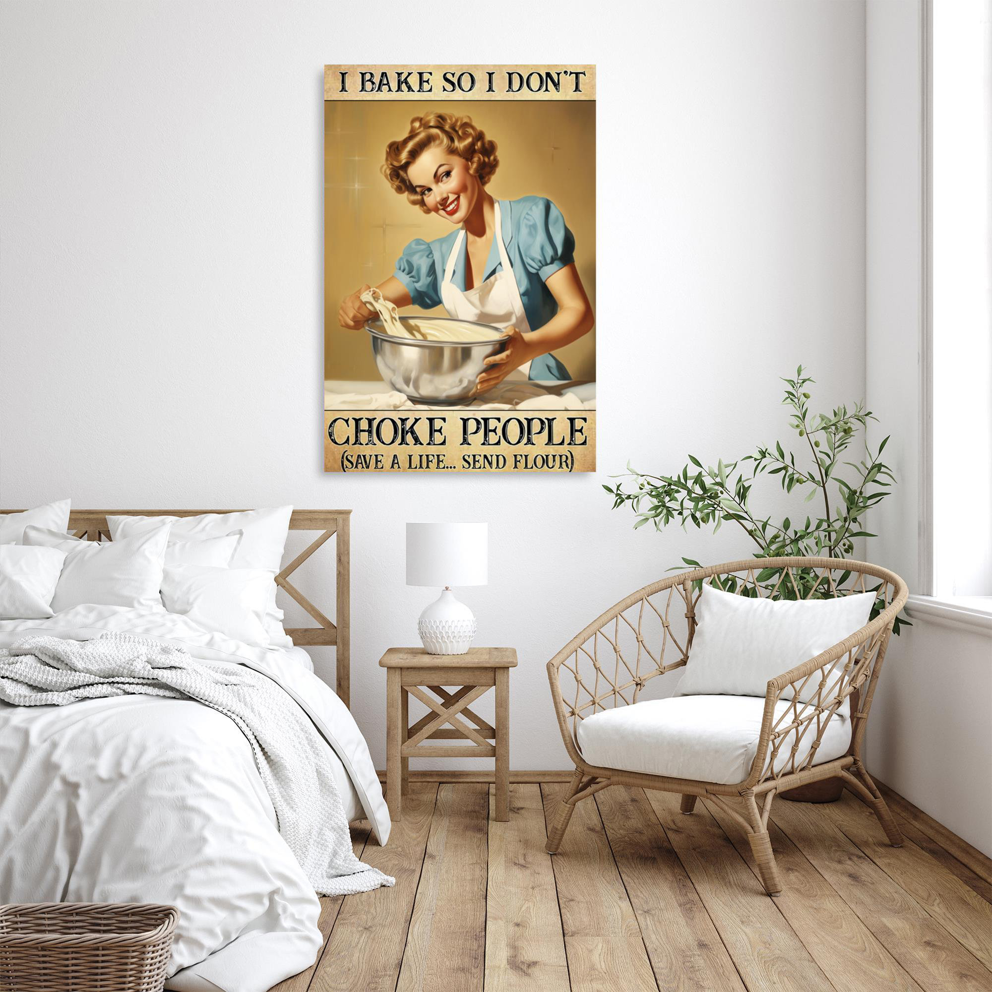 Trinx Woman I Bake So I Dont Choke People - 1 Piece Rect " Woman I Bake ...