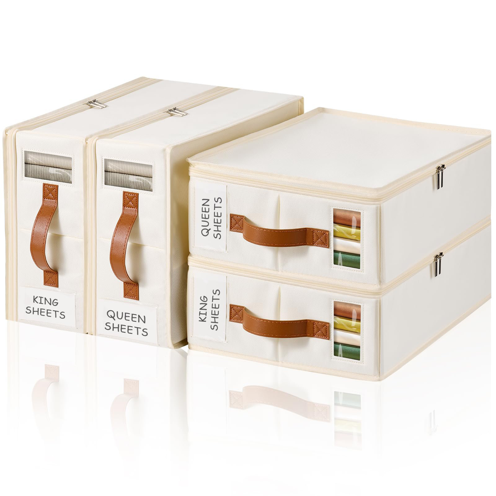 Rebrilliant Bed Sheet Organizer 4 Pack - No Insects Entry Sheet ...