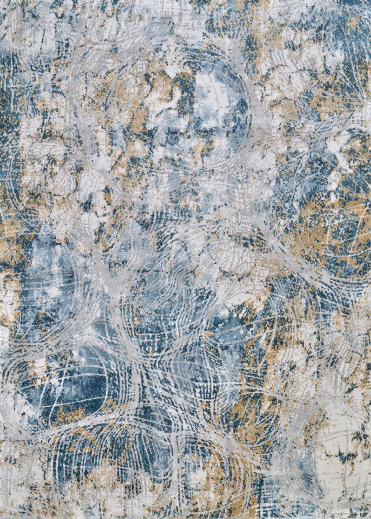 Orren Ellis Rodnesia Gulf Streams Ocean-Cream Area Rug | Wayfair