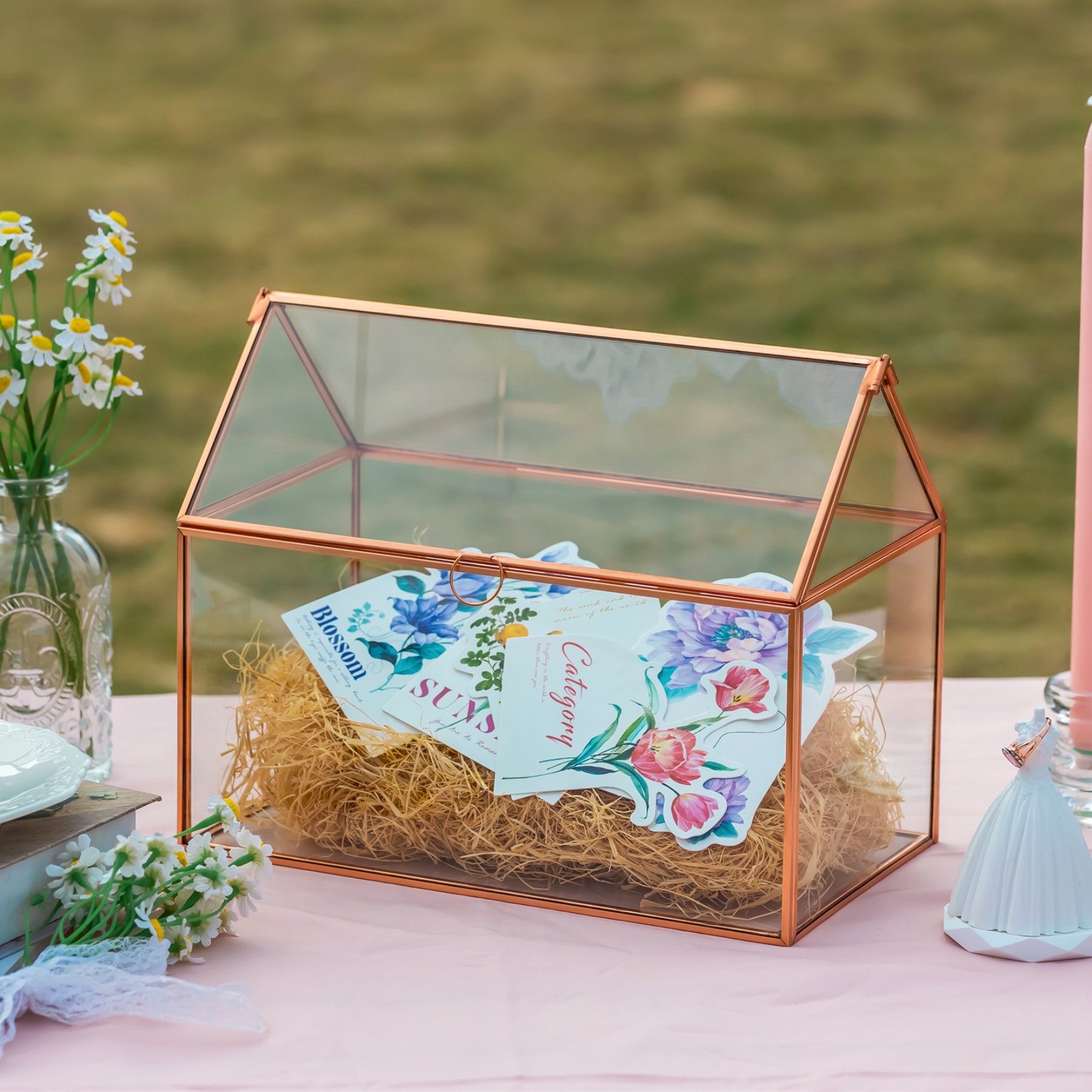 Dovecove Merha Glass Decorative Box | Wayfair