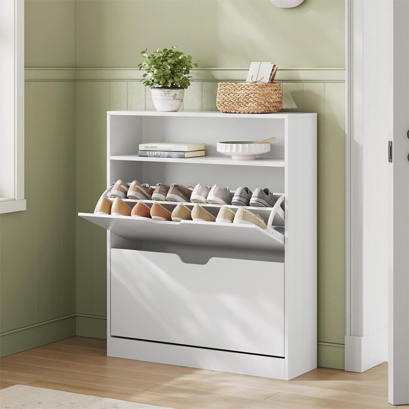 Latitude Run® Hamsa 16 Pair Shoe Storage Cabinet & Reviews - Wayfair Canada