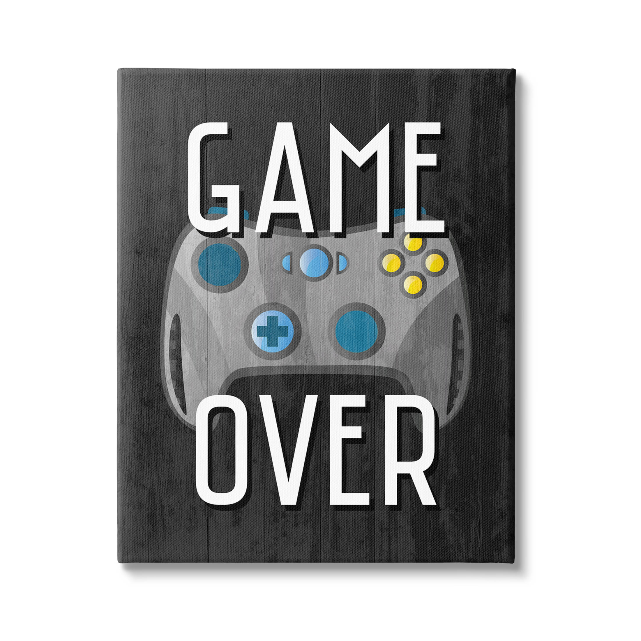 Stupell Industries Game Over Controller On Canvas by Kim Allen Print ...