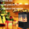 Symple Stuff Electric Fireplace Heater 1500W, 3D Led Flame, Portable ...