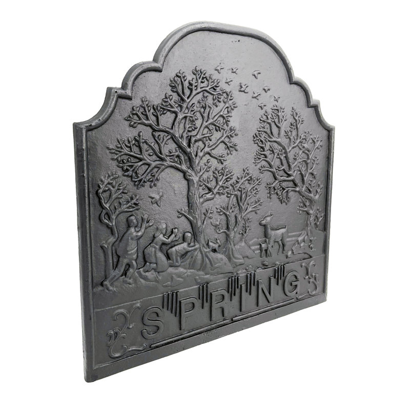 Charlton Home Dameliya Cast Iron Fire Back - Wayfair Canada