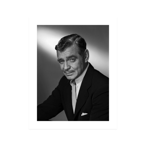 Globe Photos Entertainment Portrait Of Clark Gable On Paper Print | Wayfair