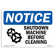 SignMission OSHA Notice - Shutdown Machine Before Cleaning Sign With ...