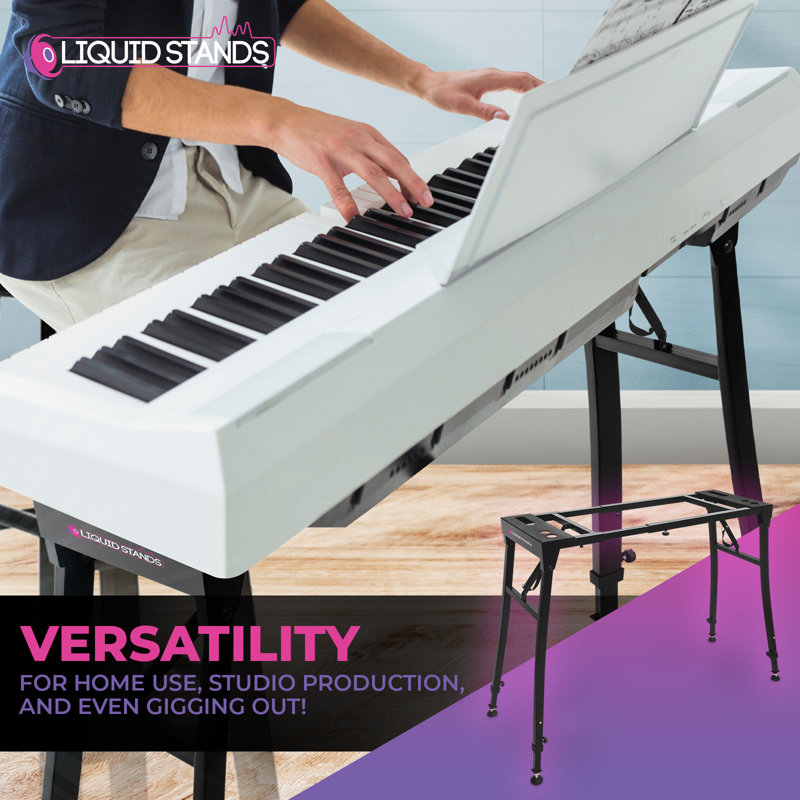 Liquid Stands Collapsible Piano Keyboard Stand - Adjustable And ...
