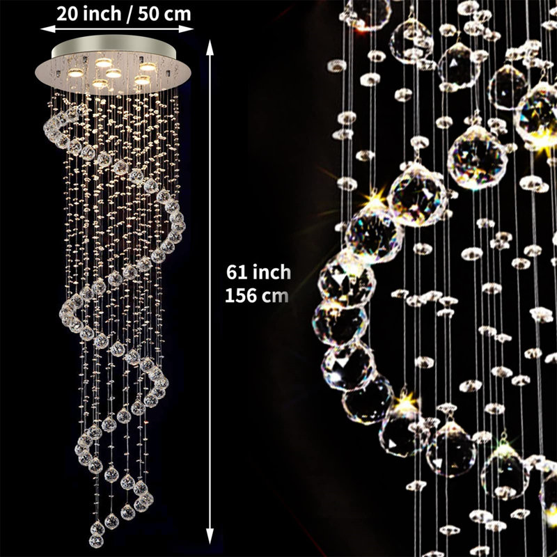 House of Hampton® Juanne LED Teardrop Chandelier | Wayfair