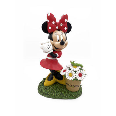 Back Yard Glory Disney Minnie Mouse Hello Garden Statue | Wayfair