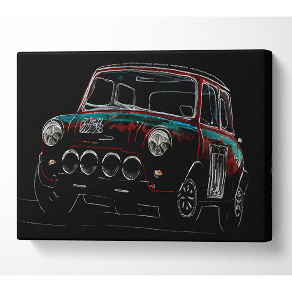 Borough Wharf Mini Cooper Front - Wrapped Canvas Art Prints | Wayfair.co.uk