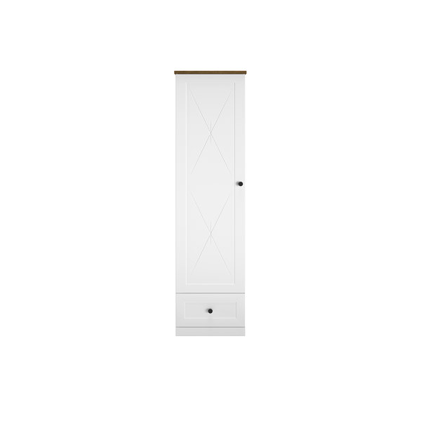 17 Stories Neli 1 Door Manufactured Wood Wardrobe | Wayfair.co.uk