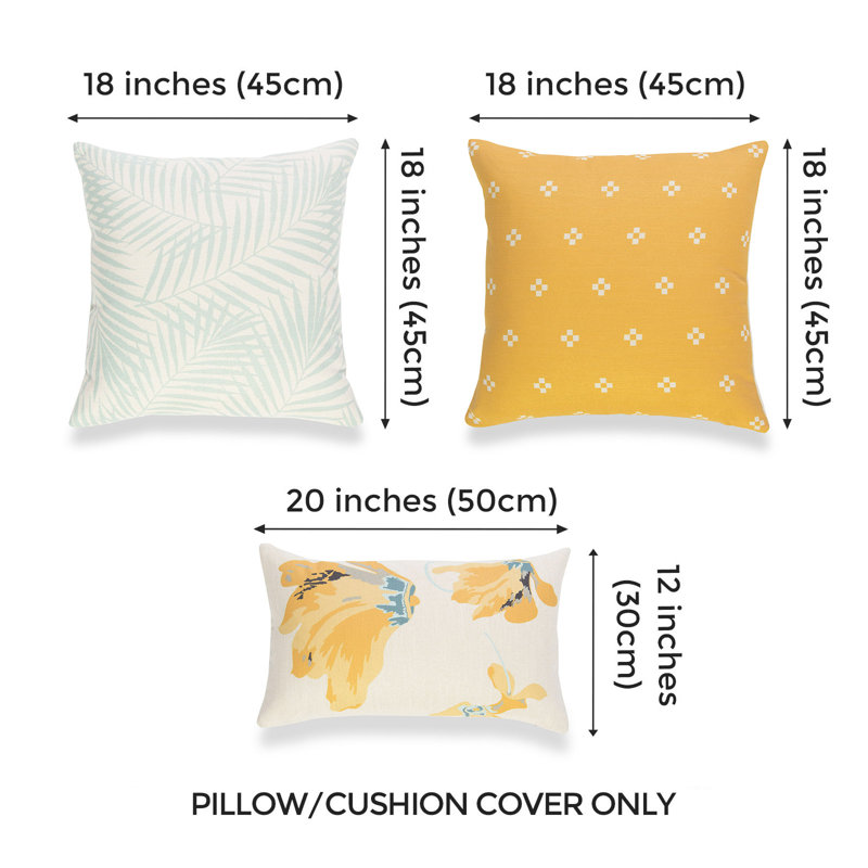 Hofdeco Geometric 18'' Throw Pillow Cover | Wayfair