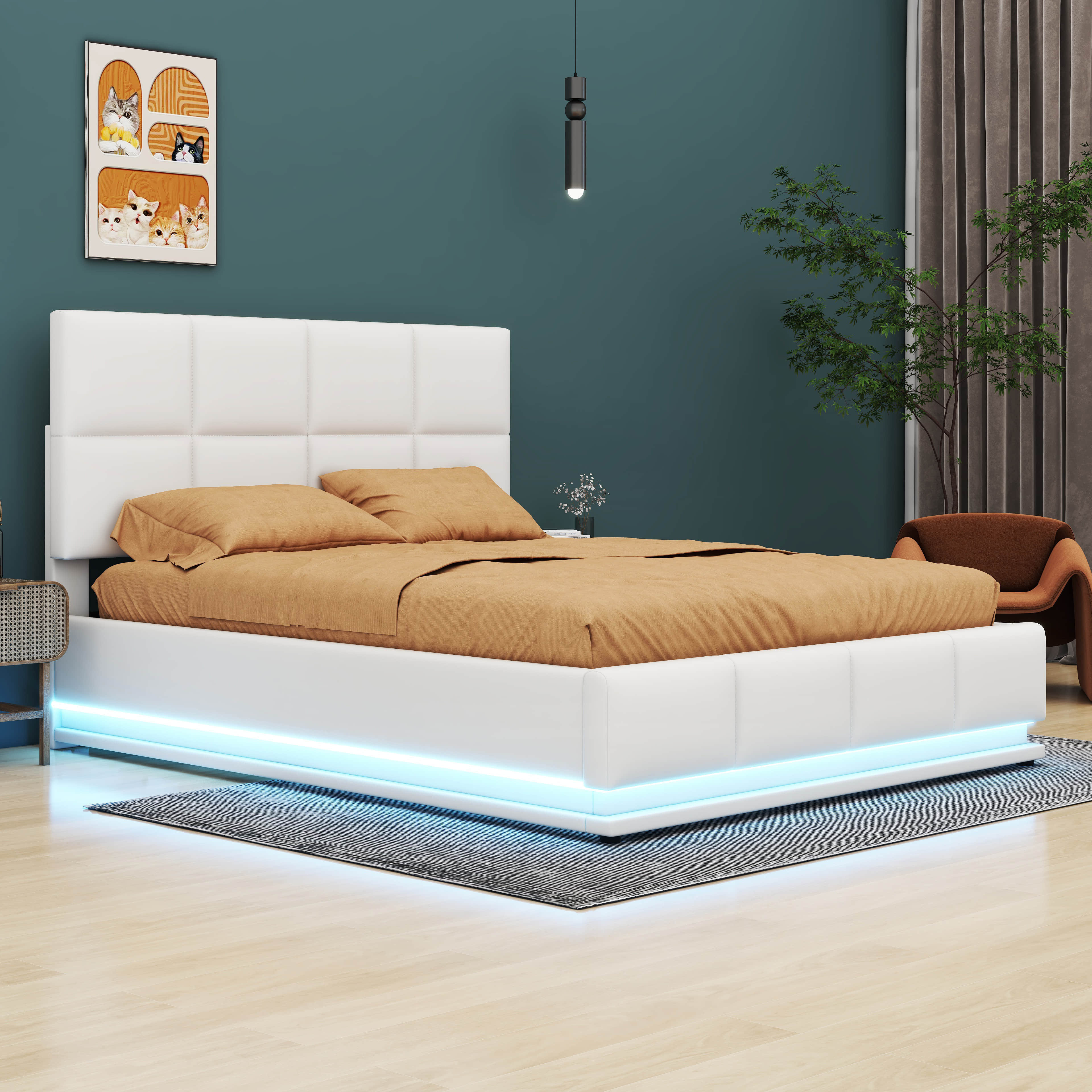 Ivy Bronx Jakius Full Size Tufted Upholstered Platform Bed | Wayfair