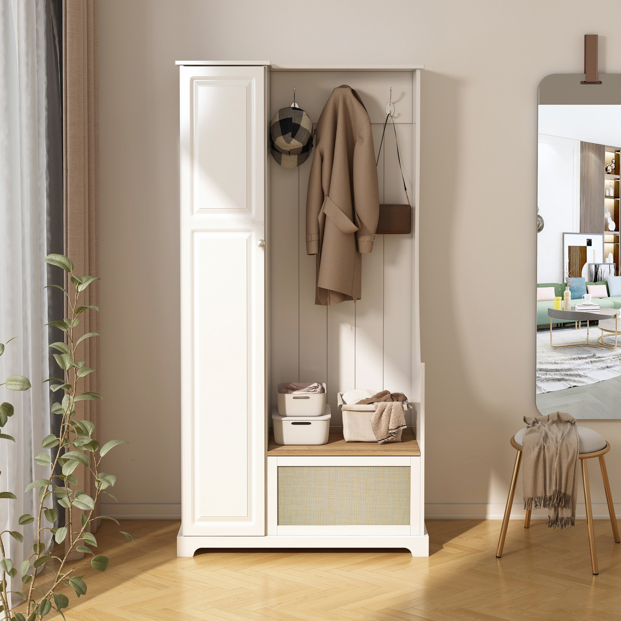 Lark Manor™ Hall Tree with Storage Bench | Wayfair