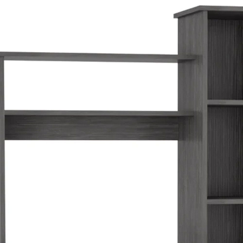 Corrigan Studio® 40" Dark Brown Particle Board Computer Desk | Wayfair